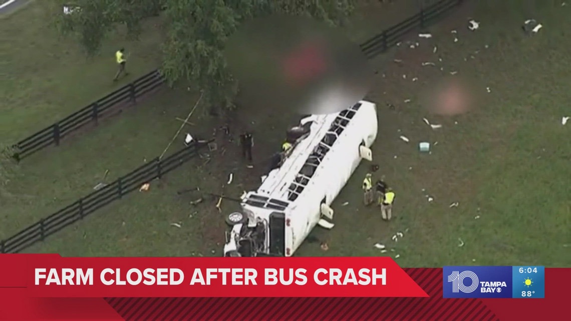 Florida bus crash kills 8 farmworkers, hurts dozens more; man facing DUI manslaughter charges ...