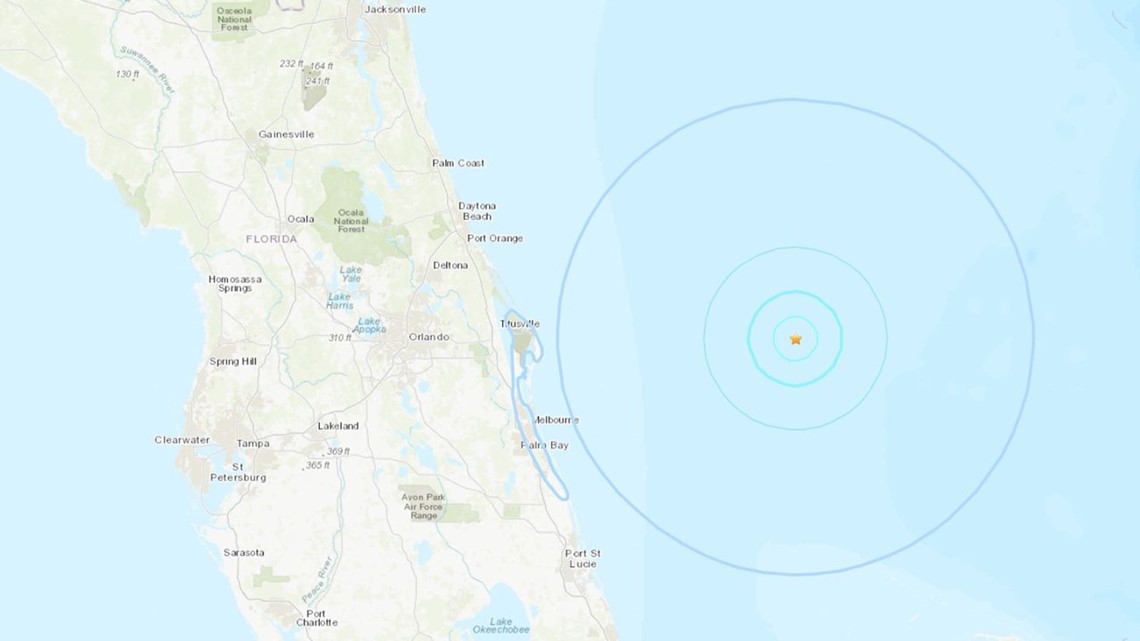 Florida earthquake: Magnitude 4 quake recorded off east coast | wtsp.com