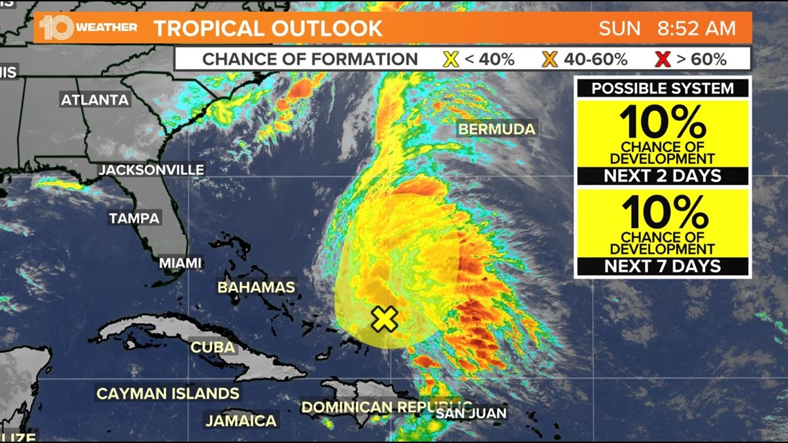 1st tropical disturbance of season has low chance of development | wtsp.com