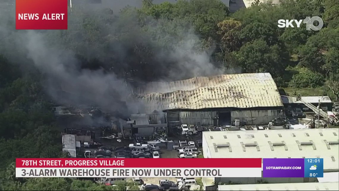 Hillsborough firefighters tackling fire at Riverview warehouse | wtsp.com