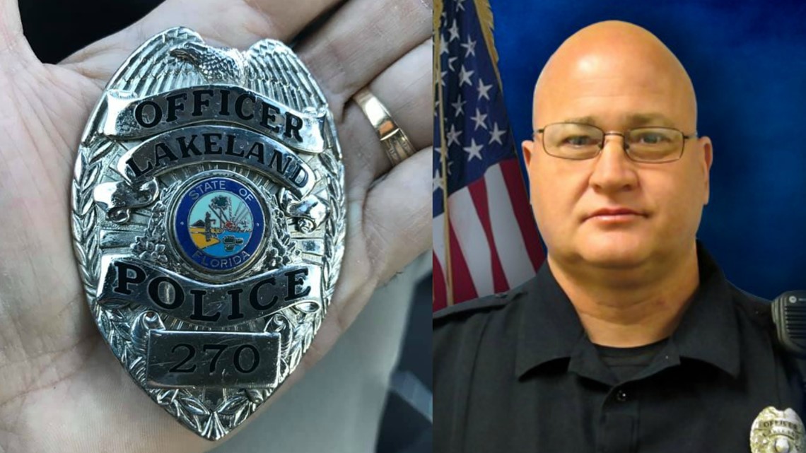 Lakeland police lieutenant polishes fallen officer's badge | wtsp.com