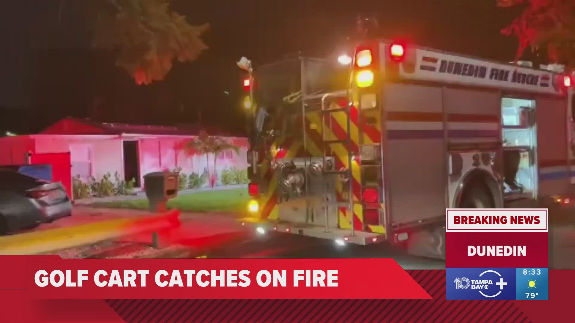 Crews respond to Dunedin house fire caused by golf cart's lithium ...
