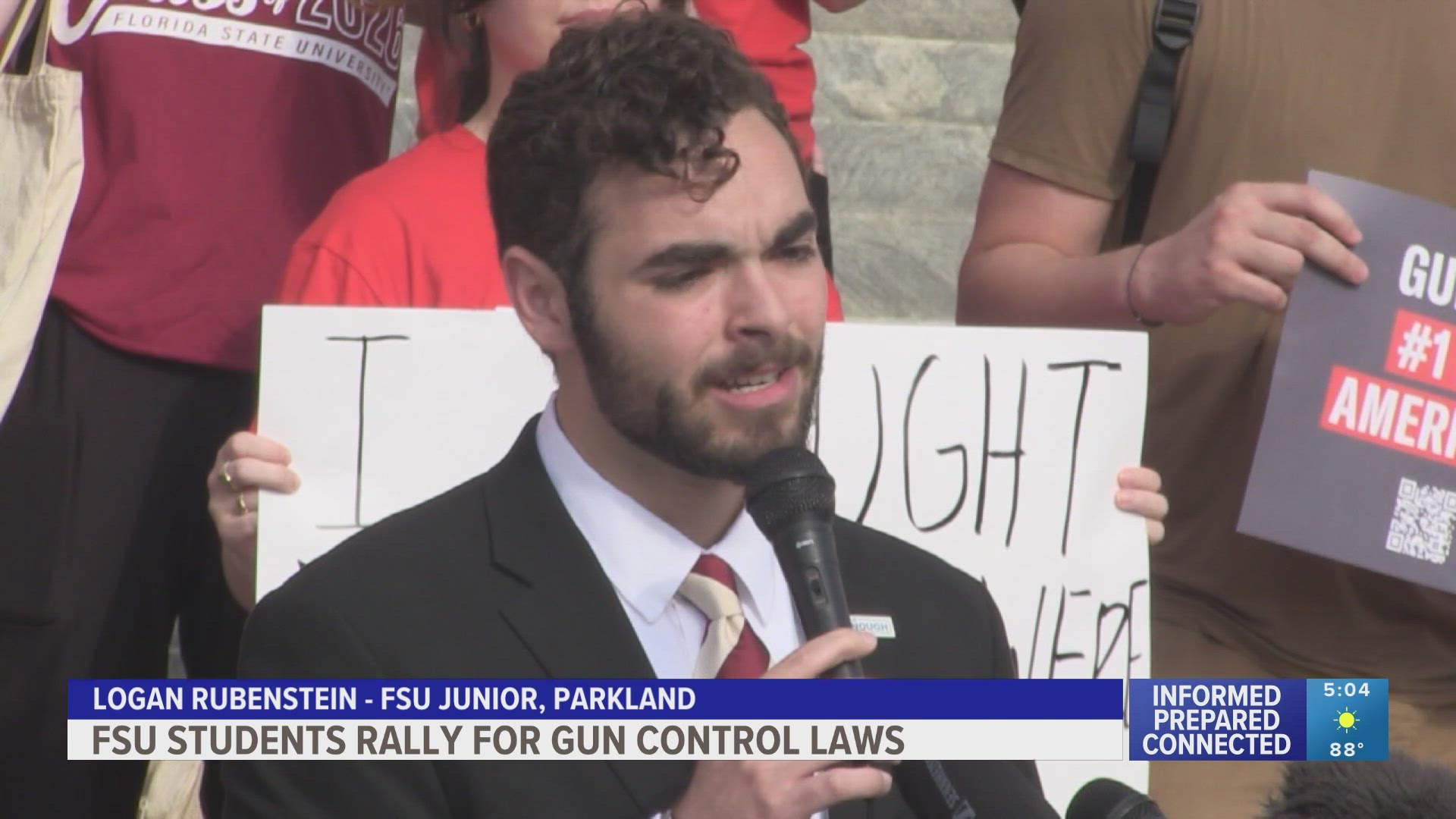 FSU students march from campus to Florida Capitol building to call for ...