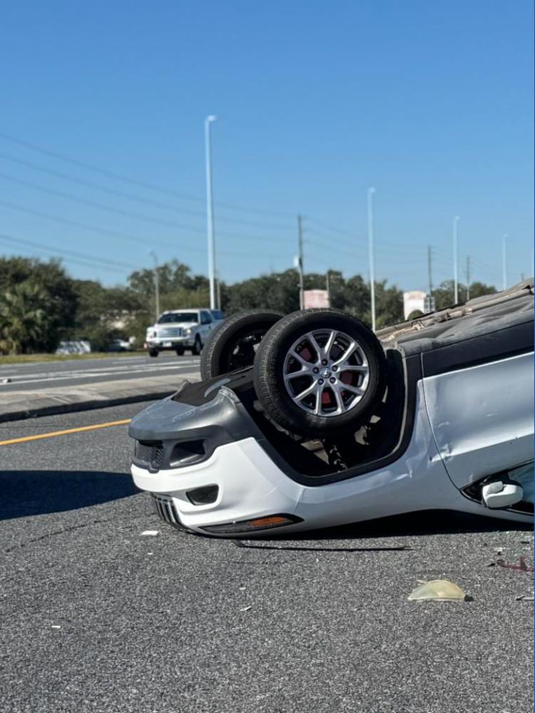 Rollover crash shuts down part of Cortez Boulevard in front of Aldi in ...