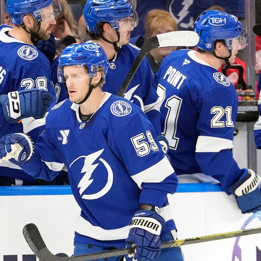 Guentzel, Goncalves each score twice in the Lightning's 4-1 win over ...