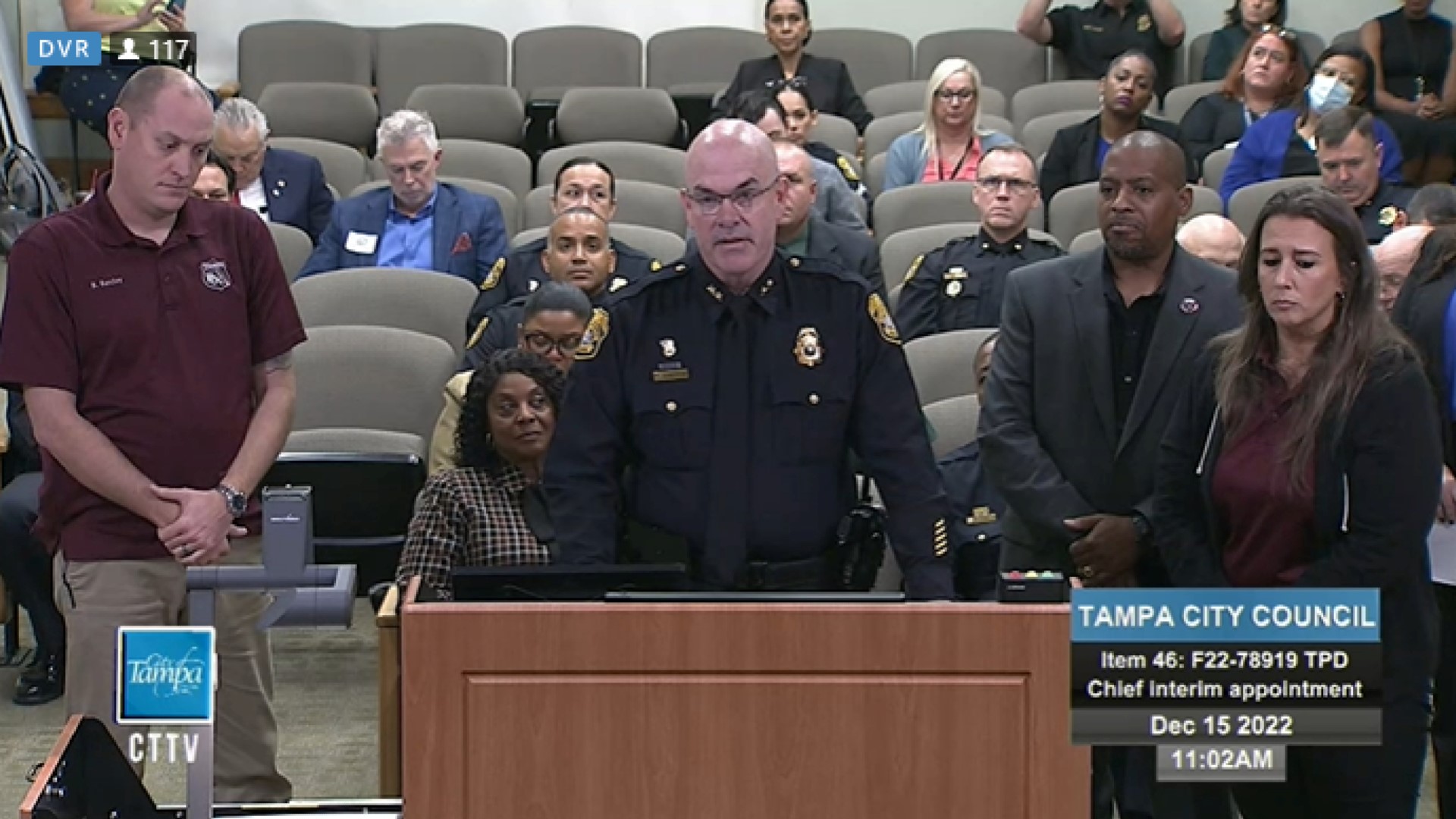 Tampa City Council officially appoints interim Tampa police chief ...