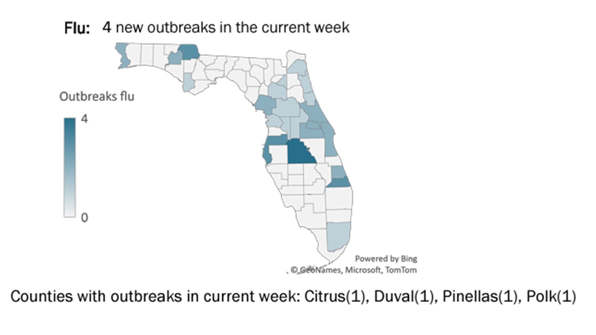Florida flu cases are declining but still high overall, FDOH says ...