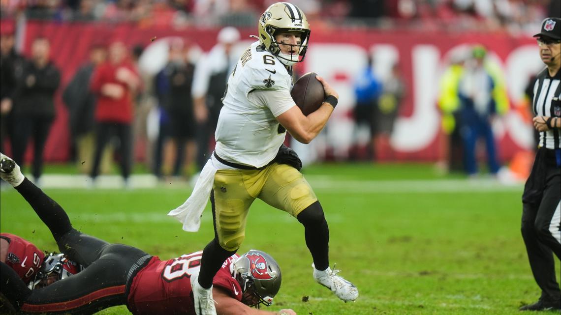 Rookie QB Tyler Shough's 2 TD runs lead Saints to a 24-20 upset of ...