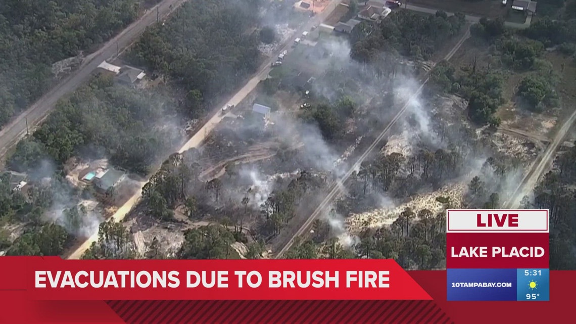 Evacuations underway after brush fire breaks out in Lake Placid | wtsp.com