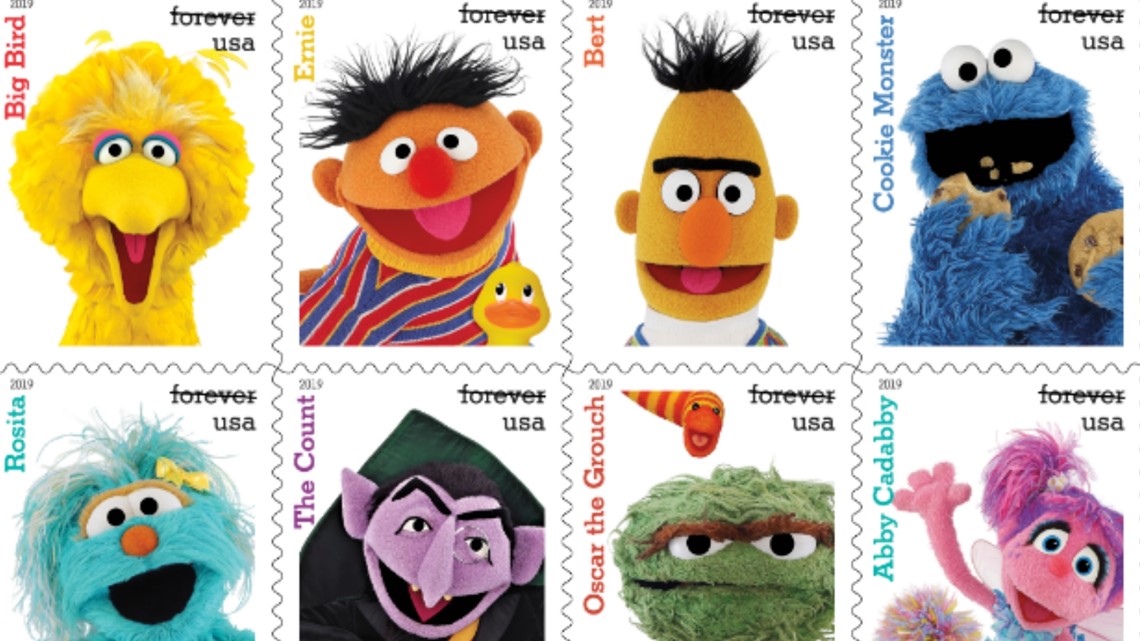 U.S. Postal Service reveals 16 new 'Sesame Street' stamps | wtsp.com