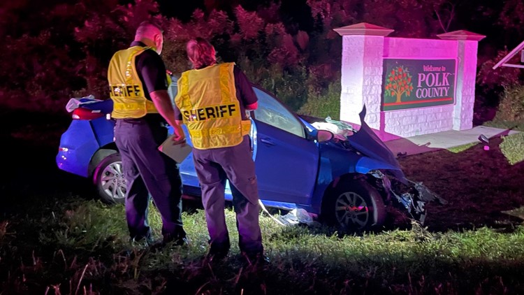 Man killed after speeding, crashing into tree in Polk County | wtsp.com