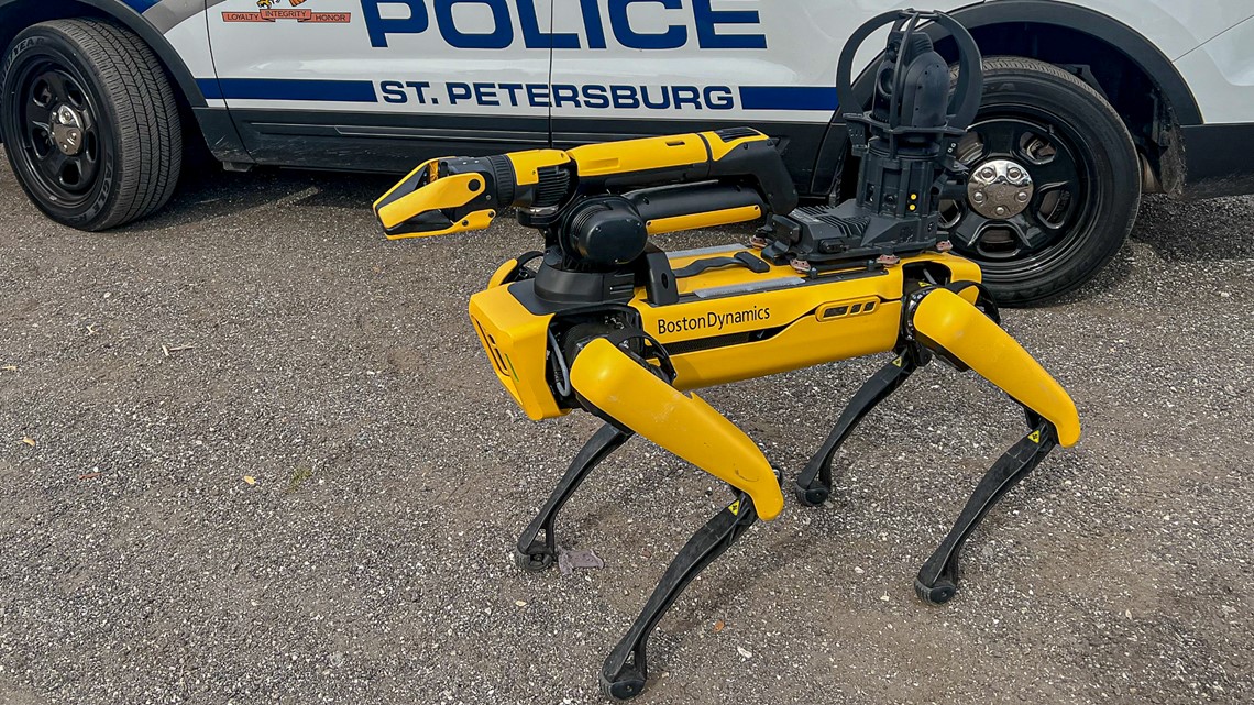St. Petersburg police show Spot, a robotic dog for officers' use | wtsp.com