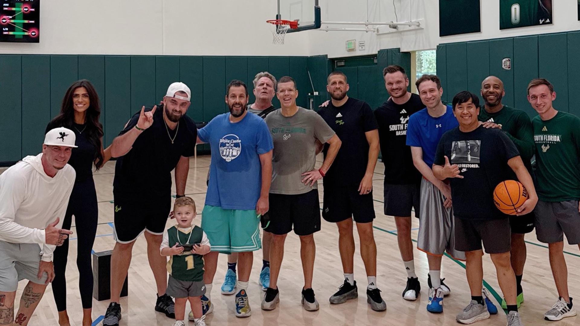 Adam Sandler, Vanilla Ice play basketball with USF Bulls | wtsp.com