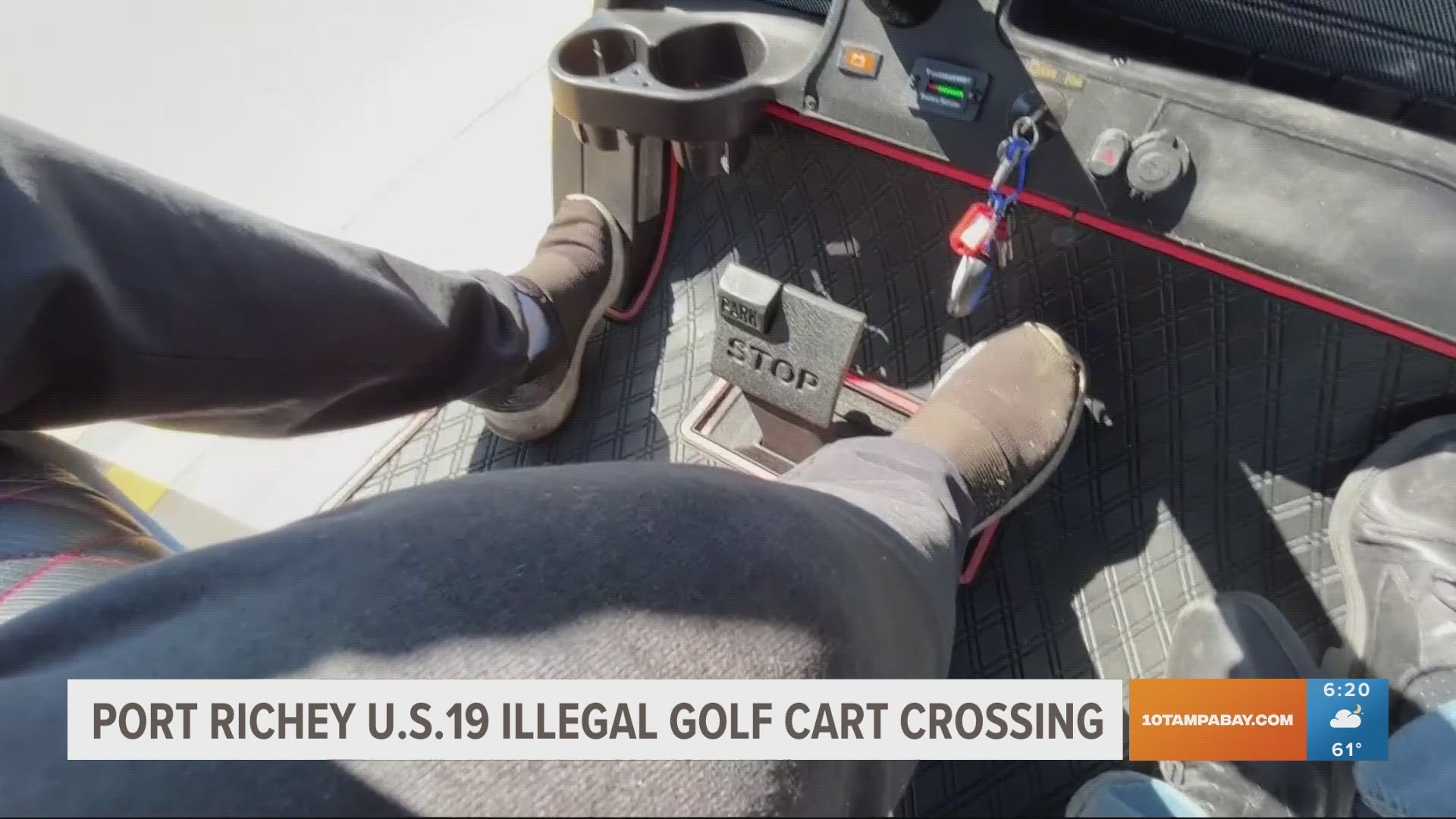 Golf carts cannot cross U.S. 19 in Port Richey | wtsp.com