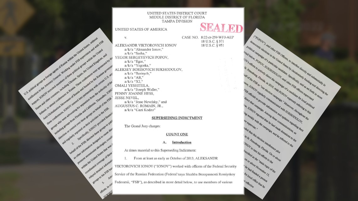 Florida residents charged as illegal agents of Russia: indictment ...