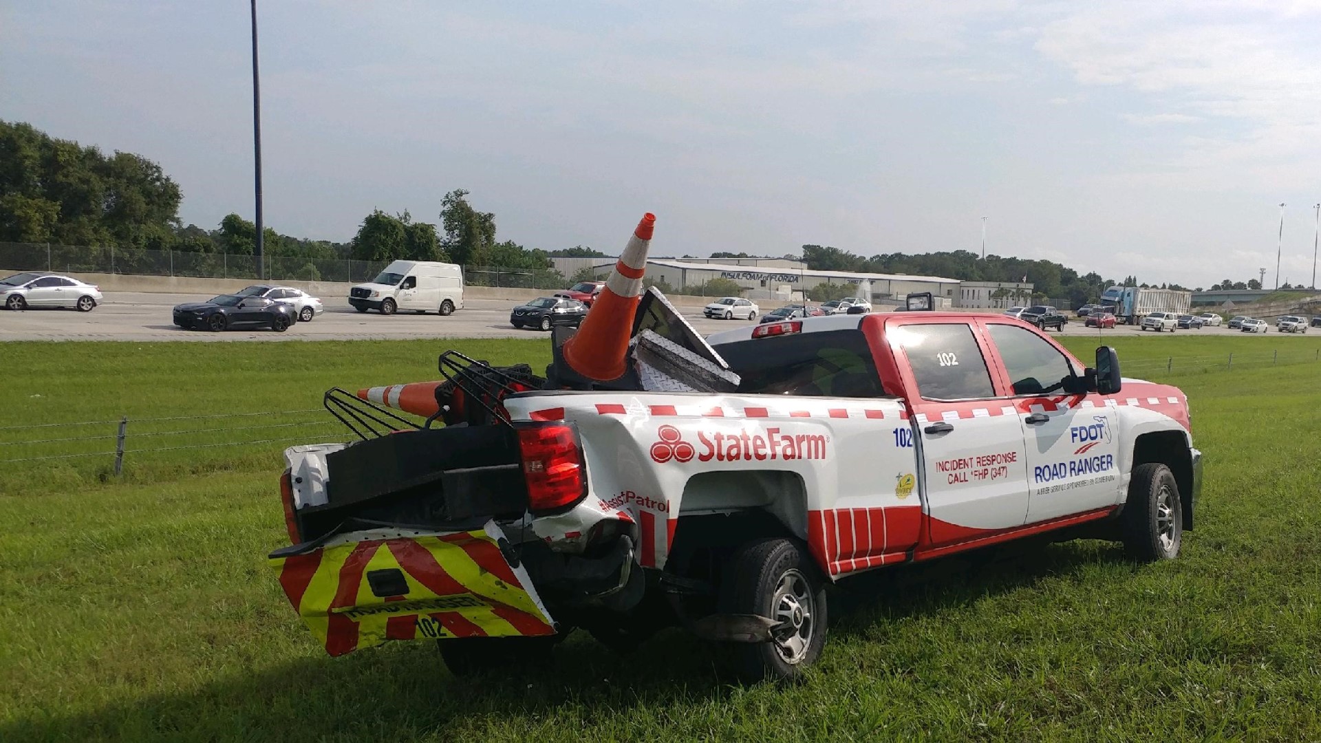 Polk County serious crash with FDOT truck leaves 1 person dead | wtsp.com