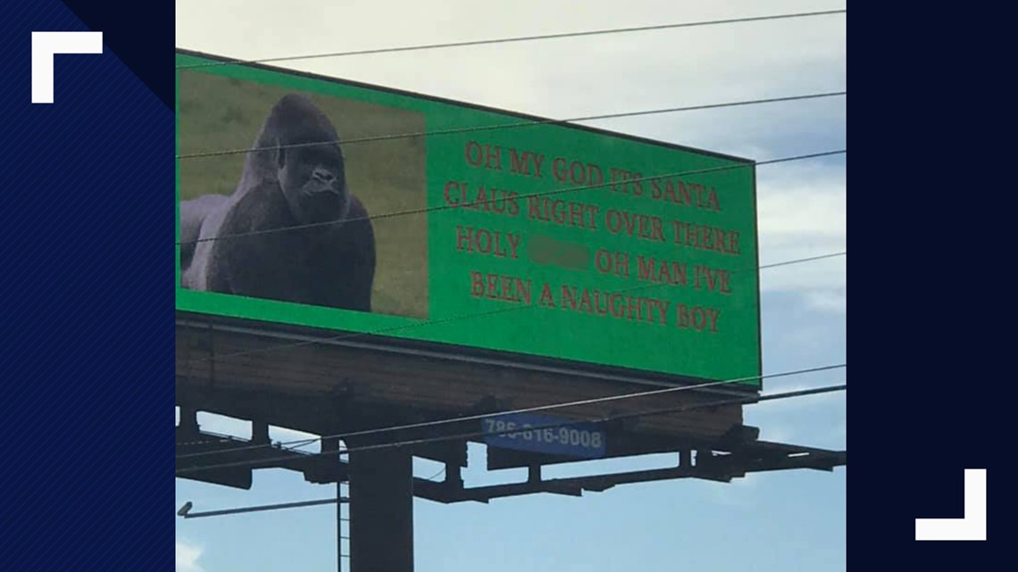 Florida billboard looks hacked with satanic corgi, 'naughty' gorilla ...