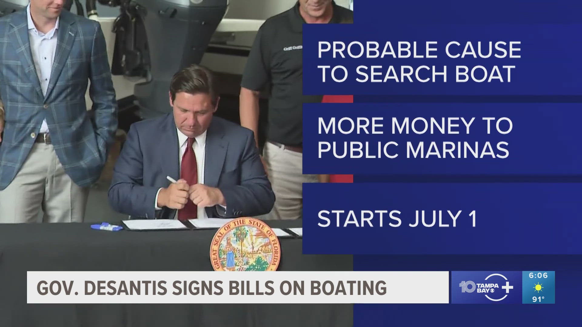 Florida Gov. DeSantis signs 'Boater Freedom Act' into law. Here's what ...