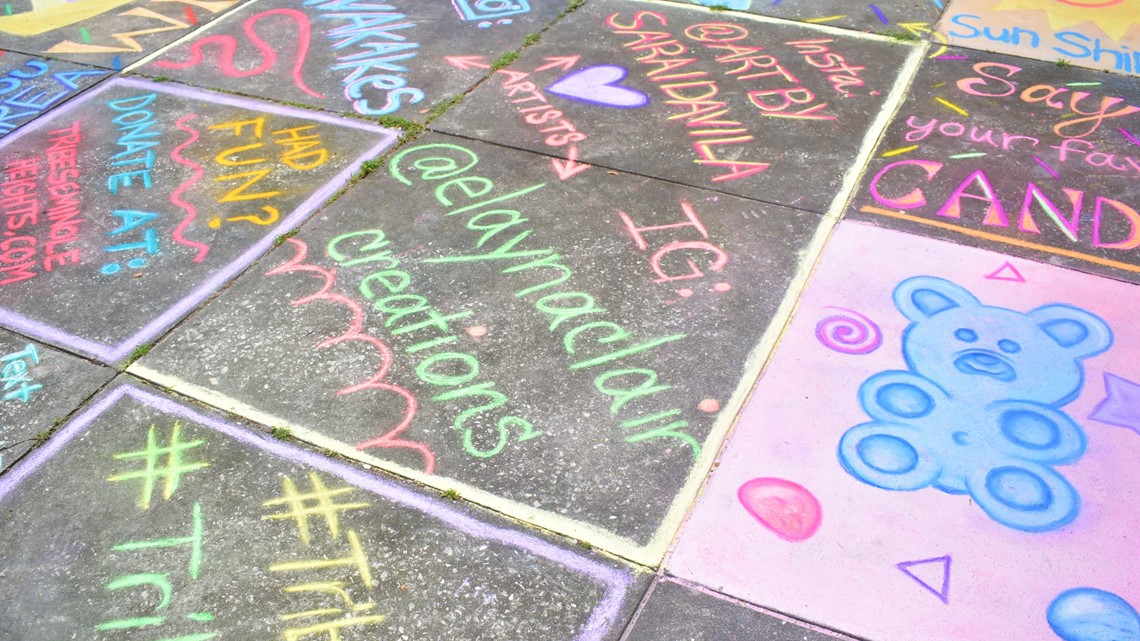Seminole Heights has a giant Candyland chalk display families can ...