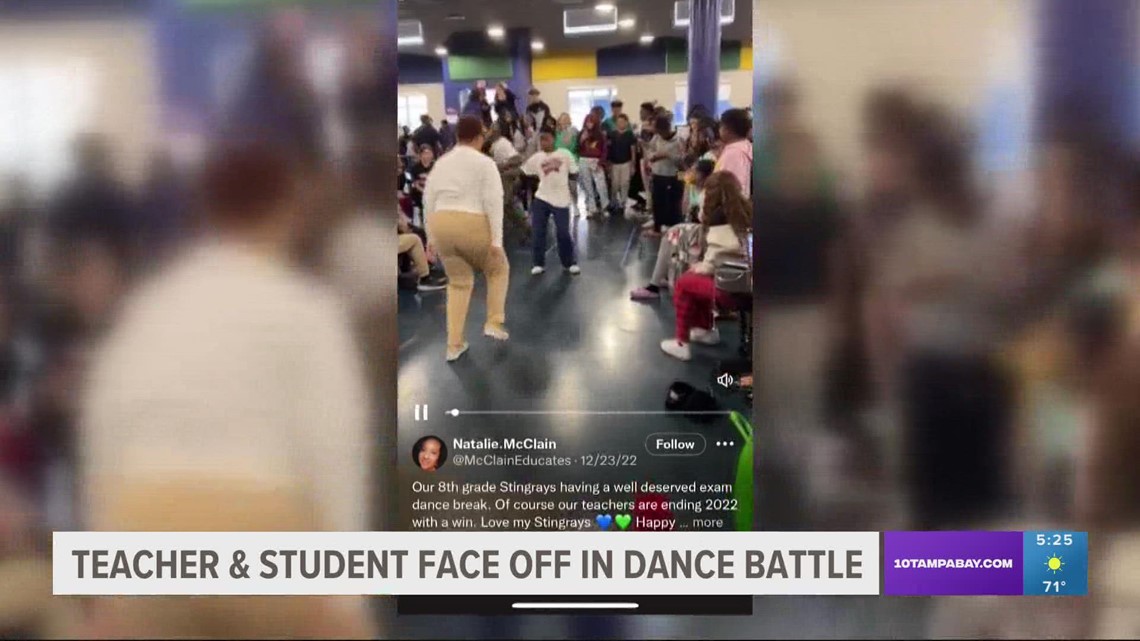 Riverview student, teacher dance battle goes viral | wtsp.com