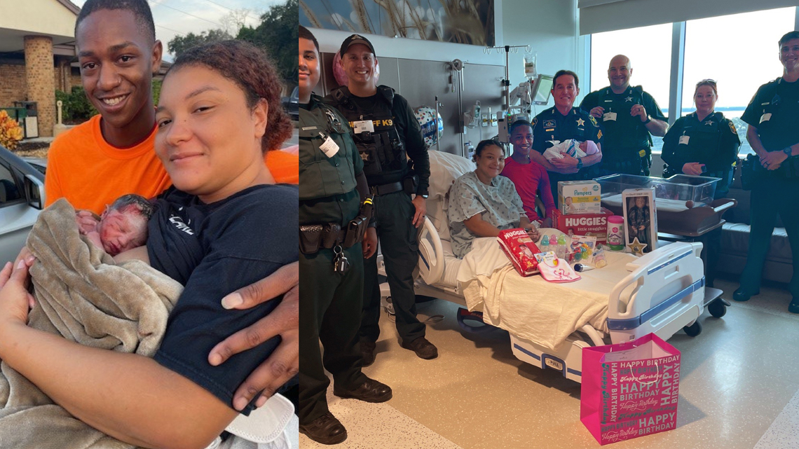Polk County couple welcomes newborn in sheriff's parking lot | wtsp.com