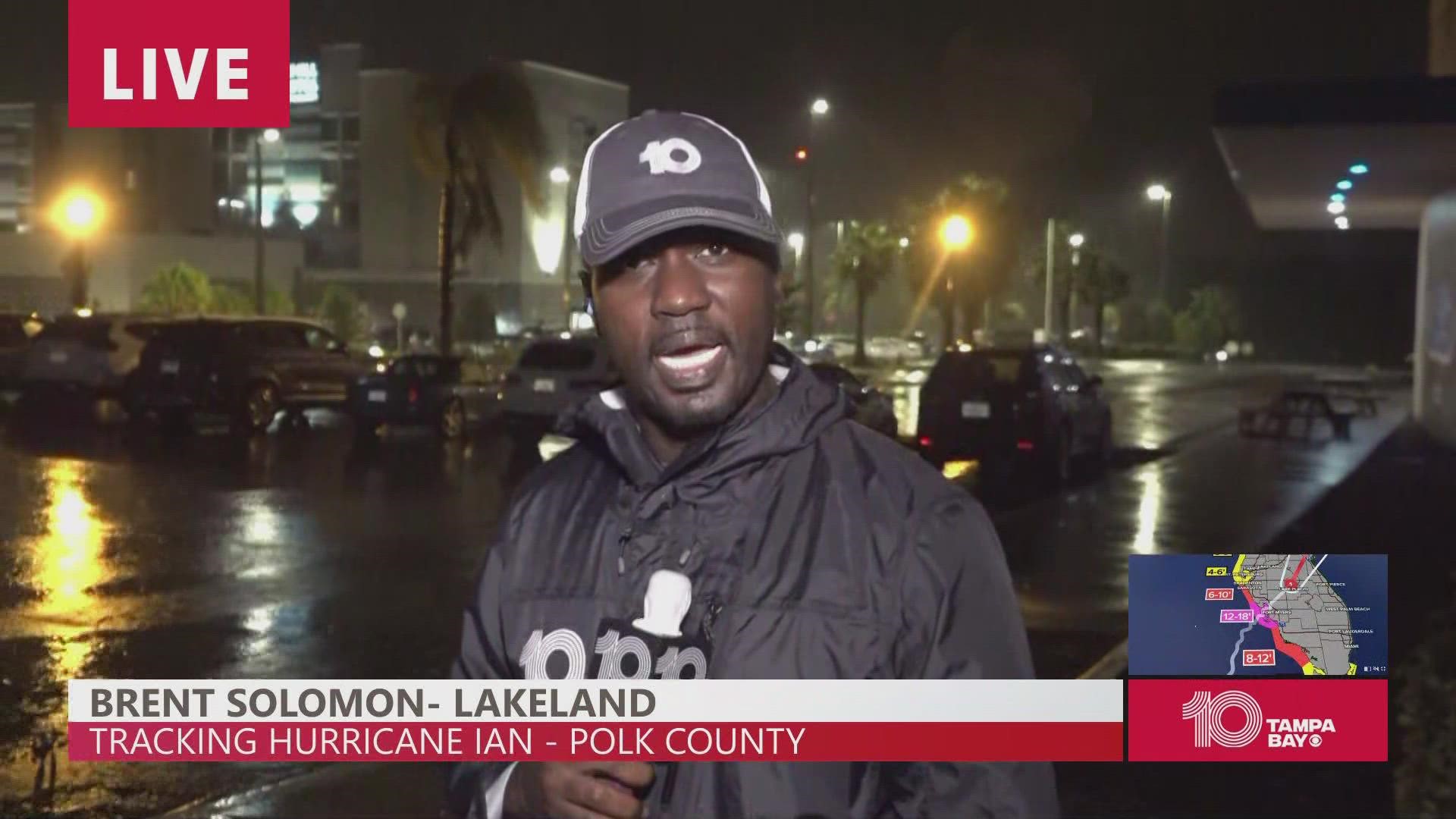 Nearly 3,000 people in Lakeland riding out Hurricane Ian at shelters | wtsp.com