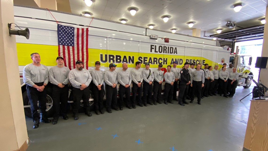 Florida Task Force 3 work in Surfside honored with challenge coin ...