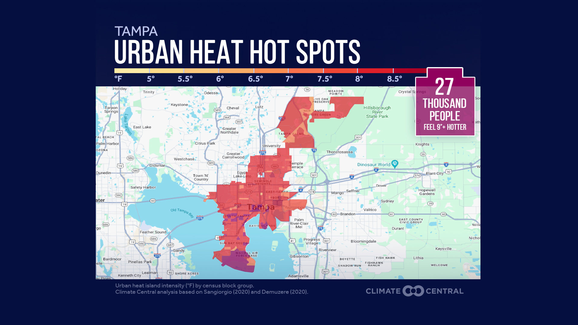 Tampa heat index influenced by 'heat island' effect: study | wtsp.com