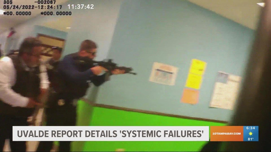 Report shows nearly 400 officers waited as Uvalde shooter killed ...