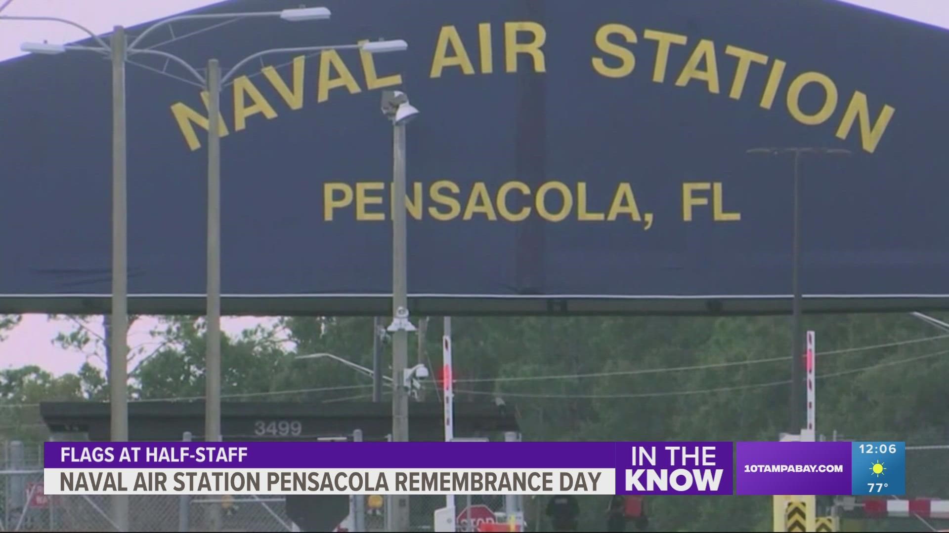 Flags at half-staff in Florida to honor lives lost in Naval Air Station ...