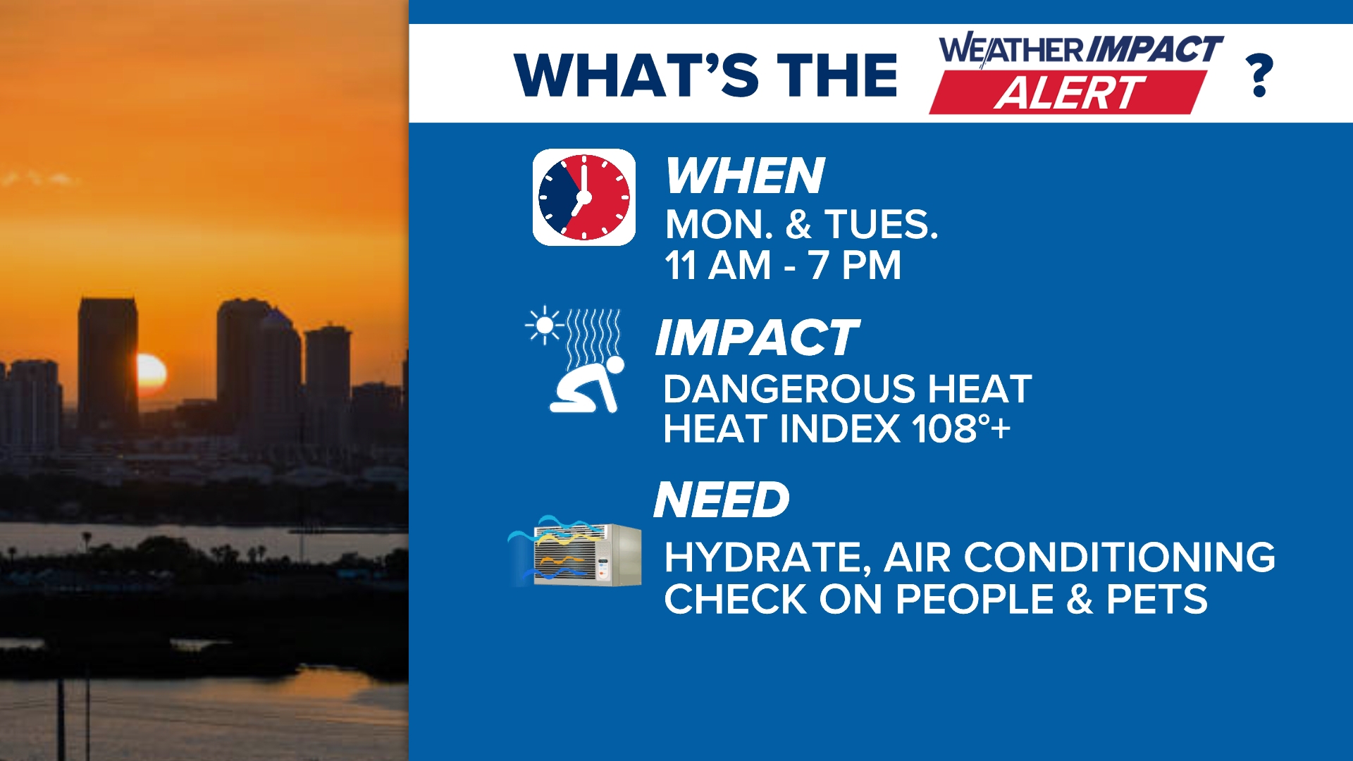 Tampa Bay area under heat advisory Monday, Tuesday | wtsp.com