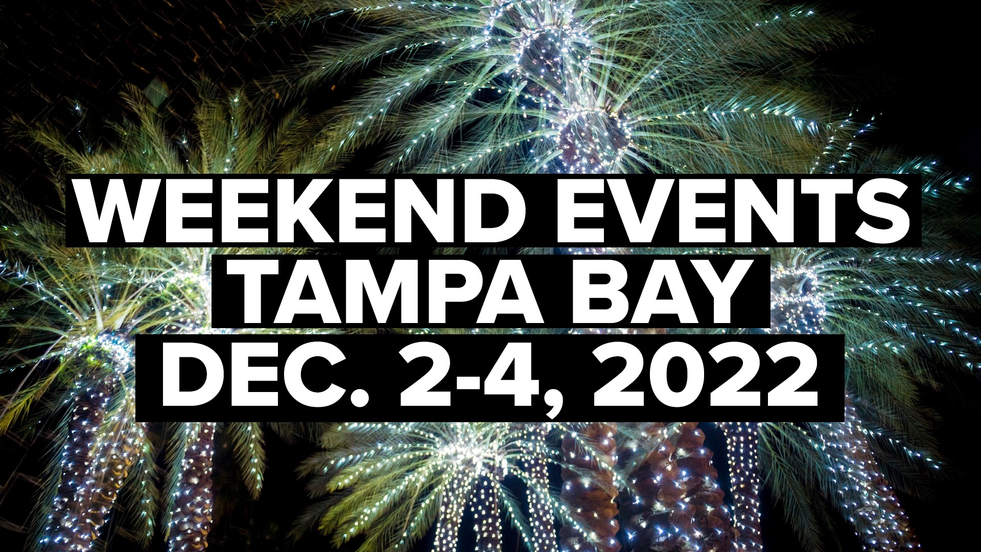 List: Weekend events around Tampa Bay for Dec. 2, 3, 4 | wtsp.com