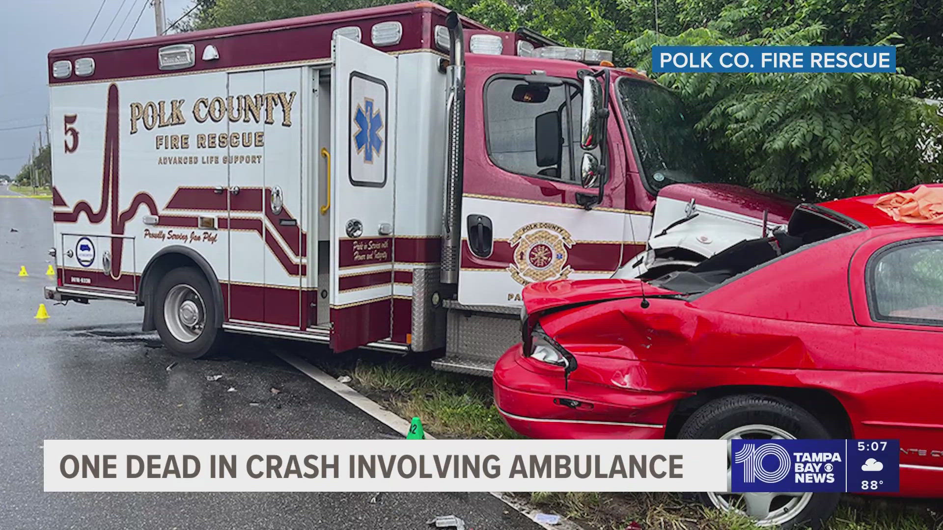 Polk County ambulance involved in deadly Winter Haven crash | wtsp.com