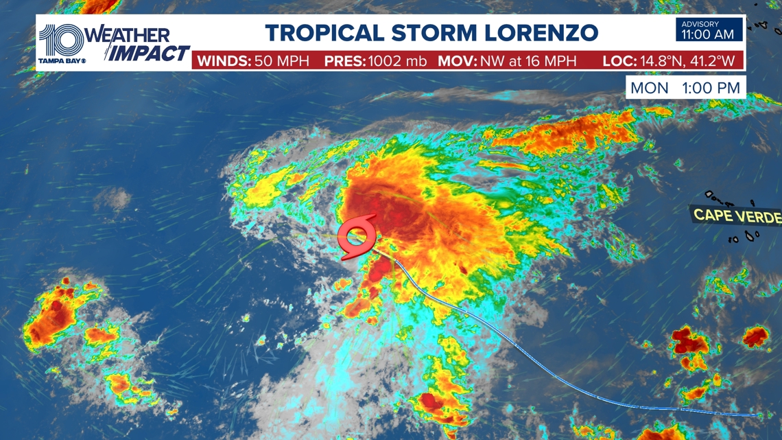Tracking the Tropics: Tropical Storm Lorenzo forms | wtsp.com