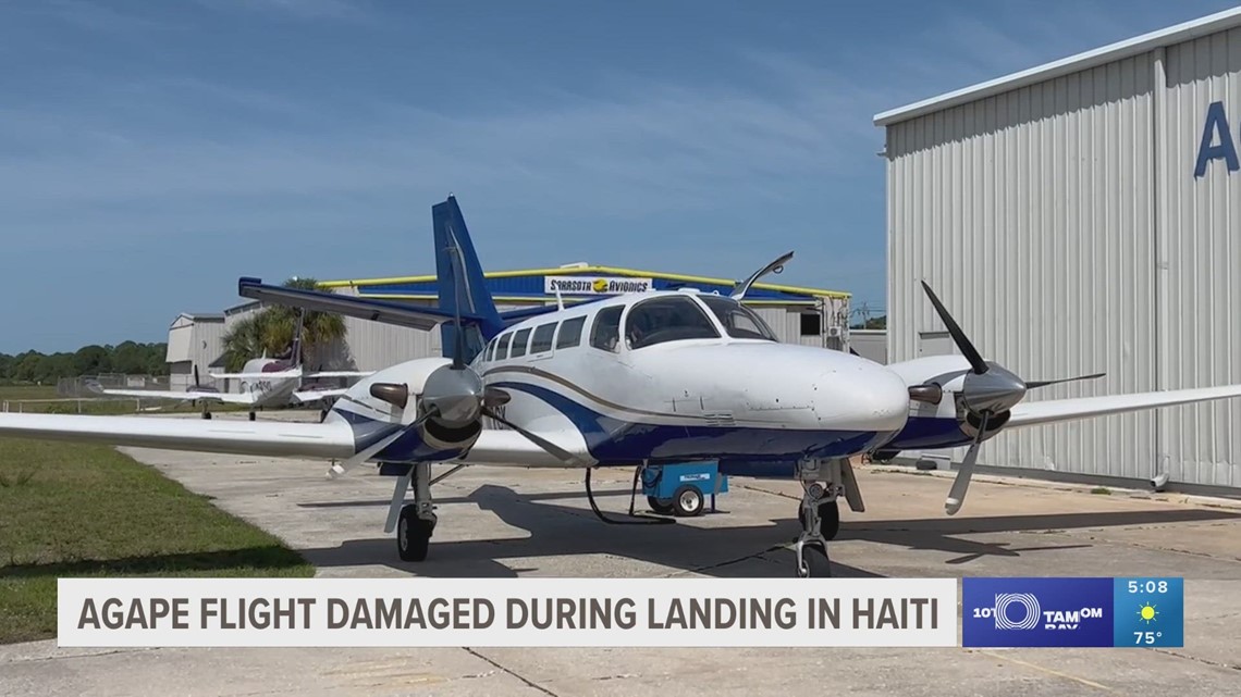Agape flight damaged during landing in Haiti | wtsp.com
