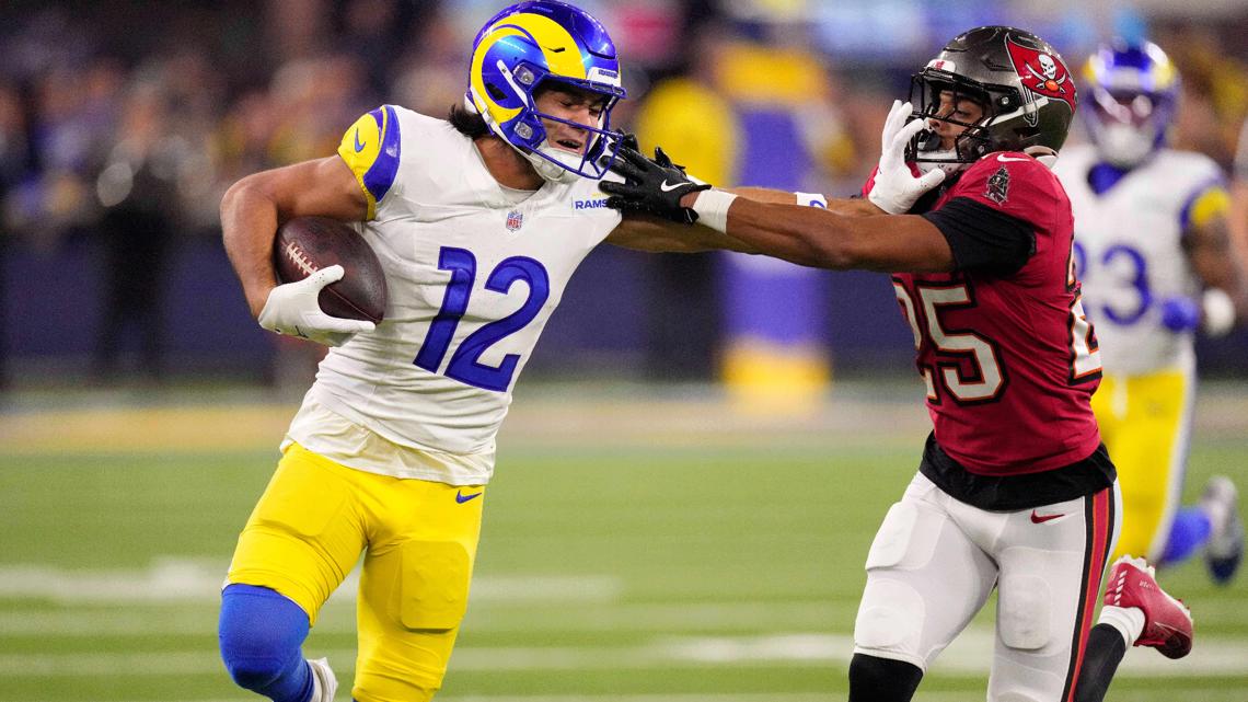 Rams beat Bucs 34-7 on Sunday Night Football, Baker Mayfield Injured | wtsp.com