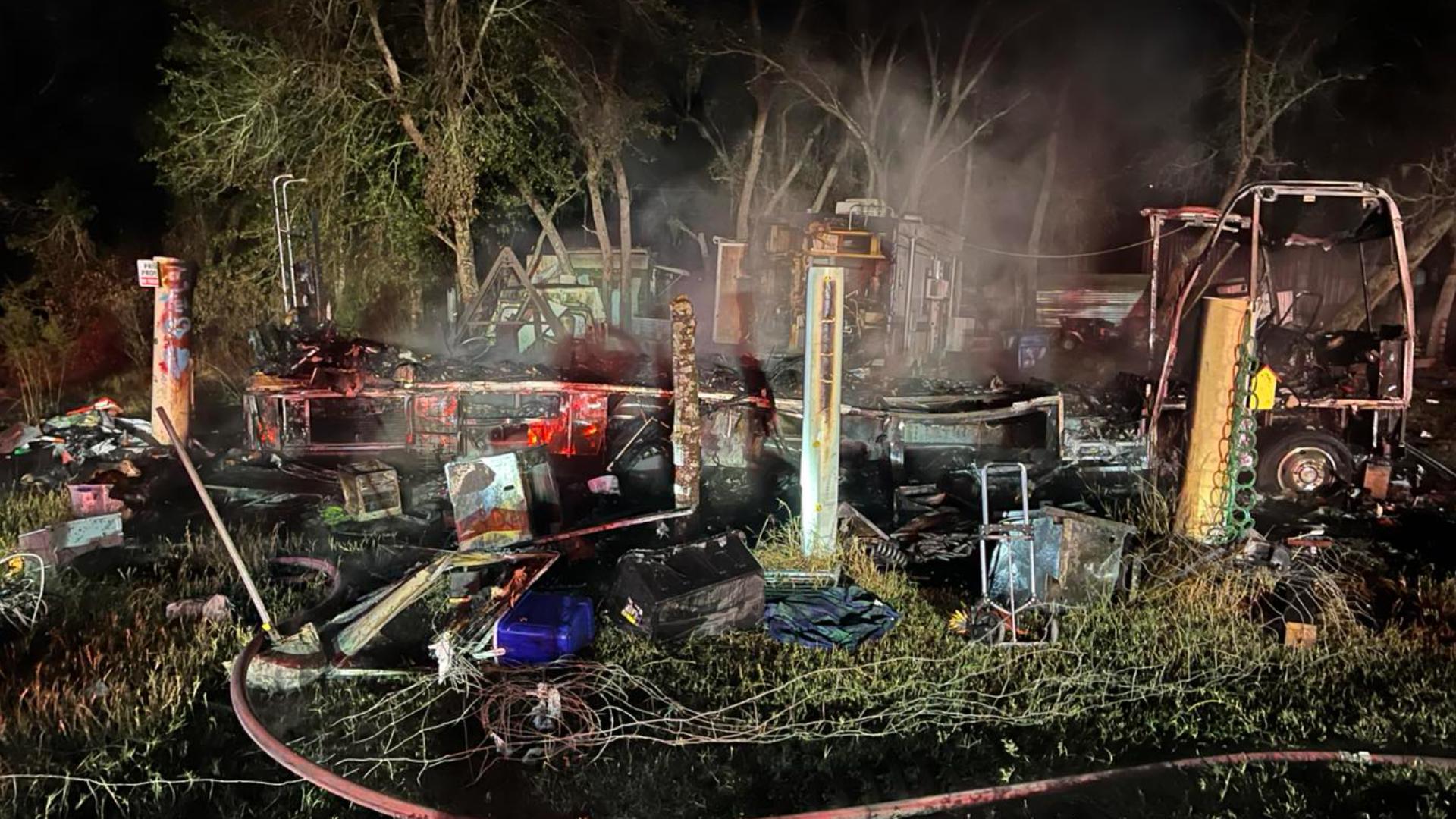 2 airlifted to burn center after RV fire in Hernando County | wtsp.com