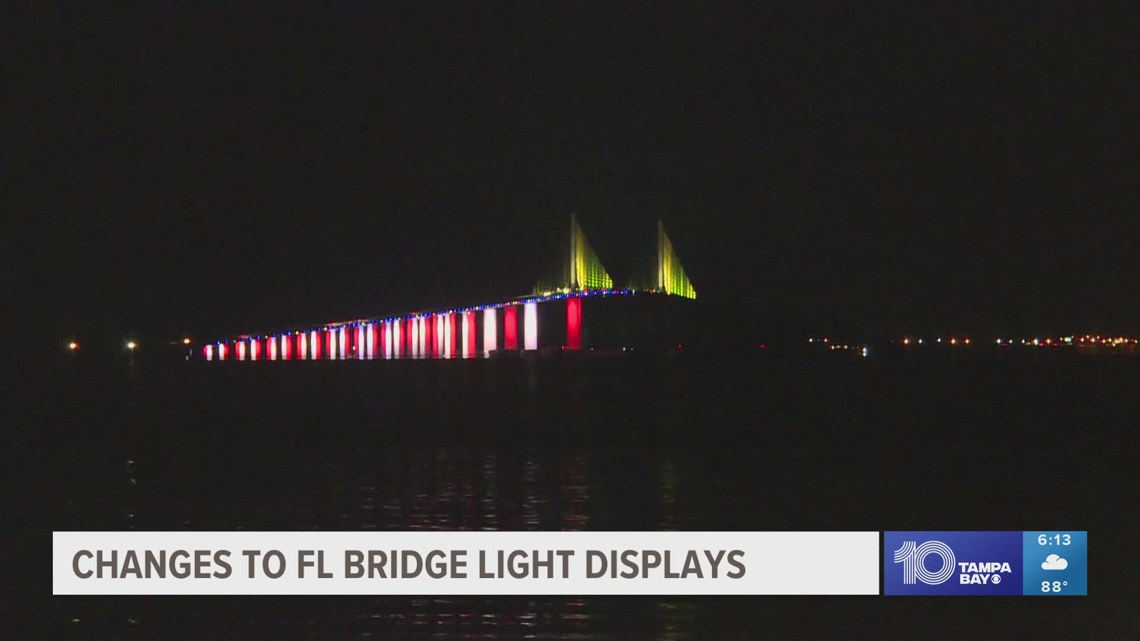 Sunshine Skyway Bridge won't have light displays for Pride and other ...