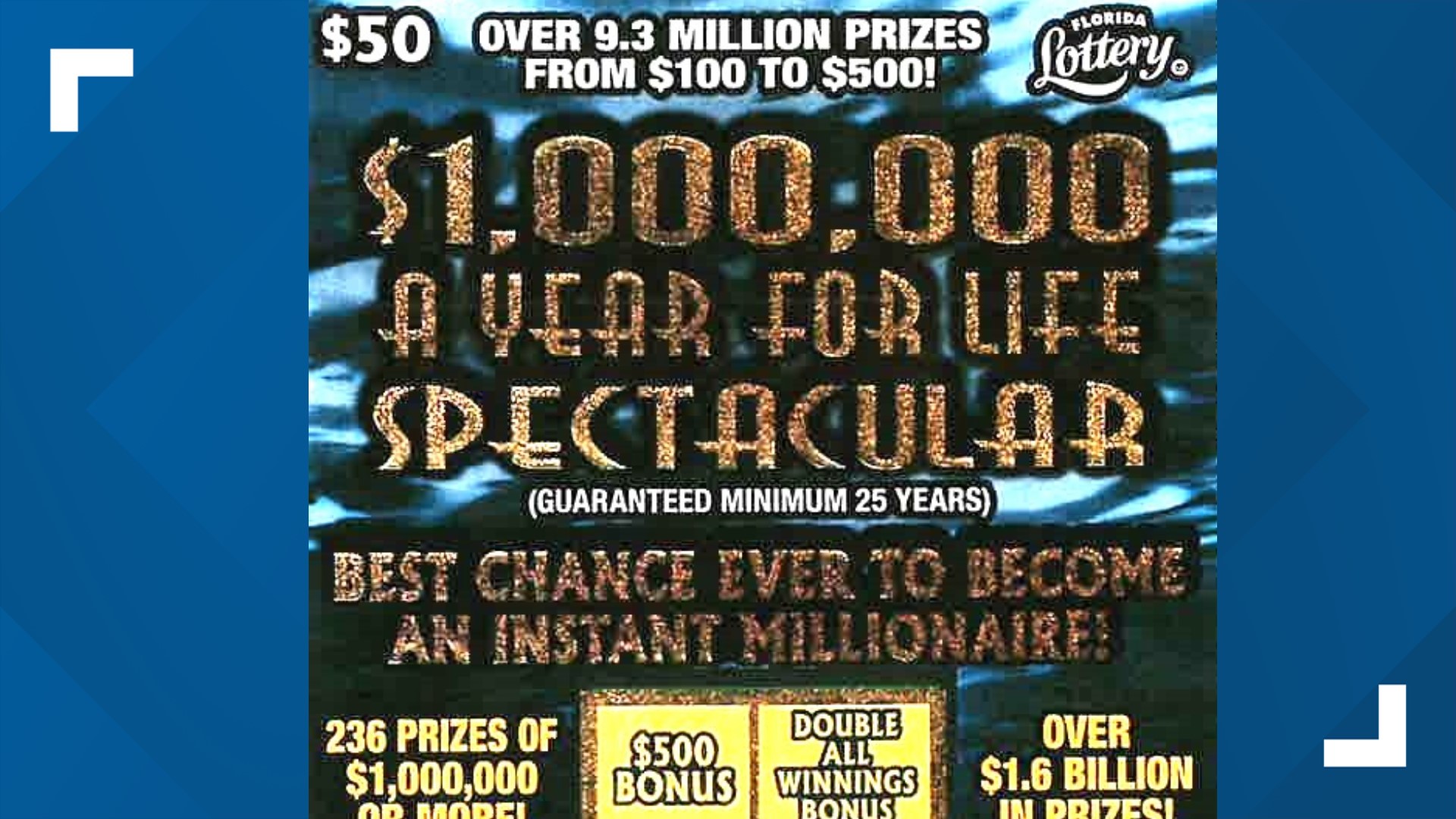 Tampa man wins $1M scratch-off lottery prize | Florida Lottery | wtsp.com