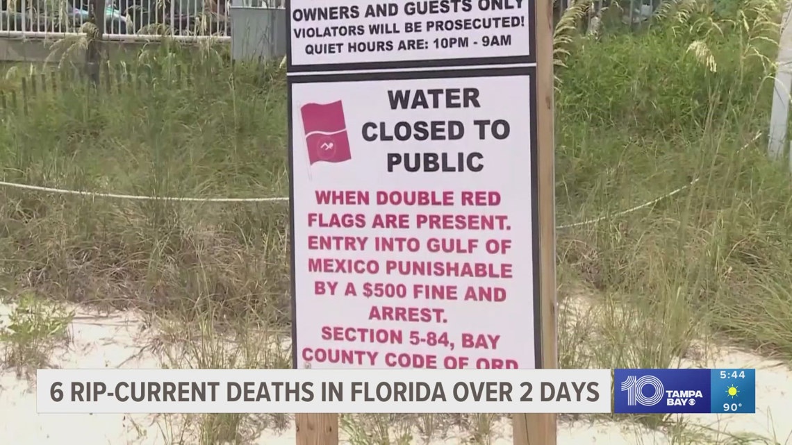 Things to know about dangerous rip currents and how swimmers caught in ...