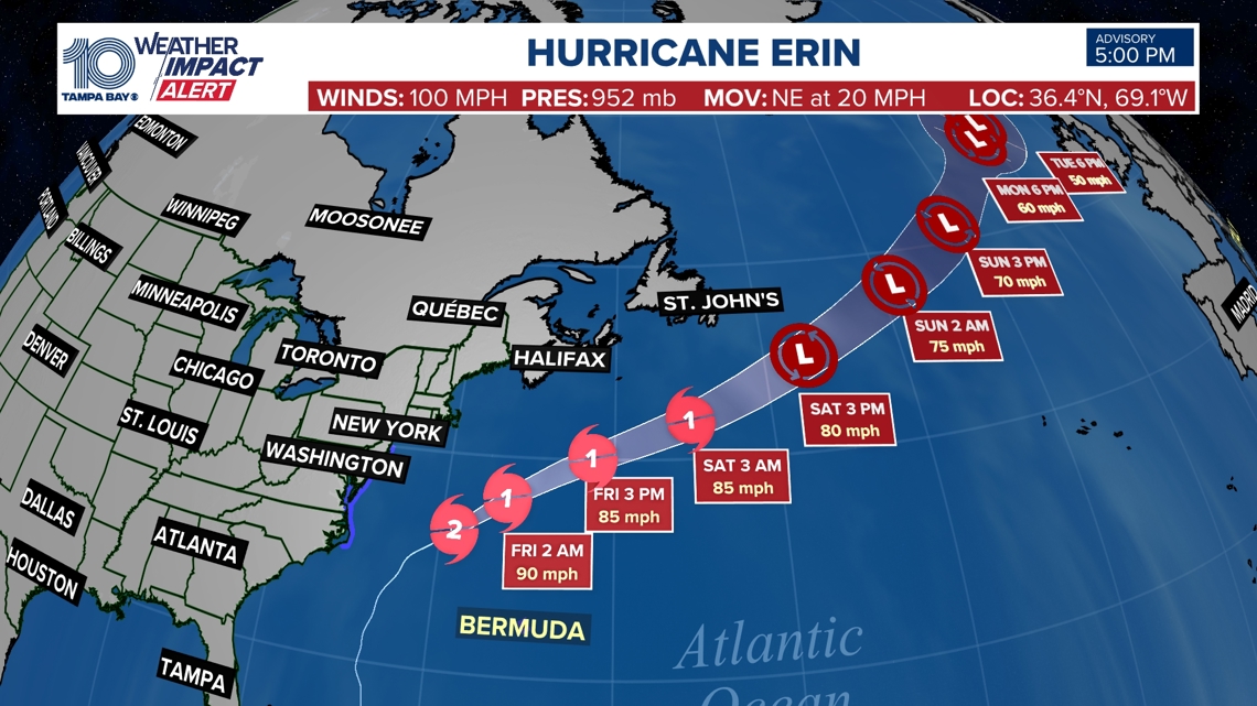 Florida meteorologists track Hurricane Erin, latest in the tropics ...
