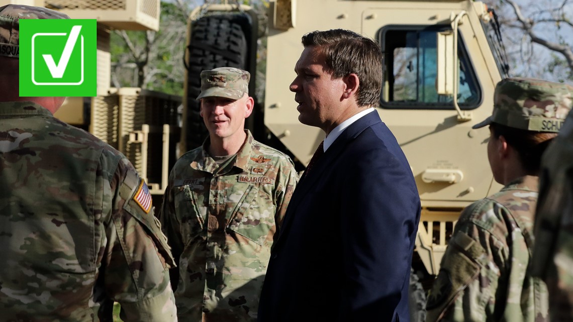 DeSantis revives Florida state military force under his control | wtsp.com