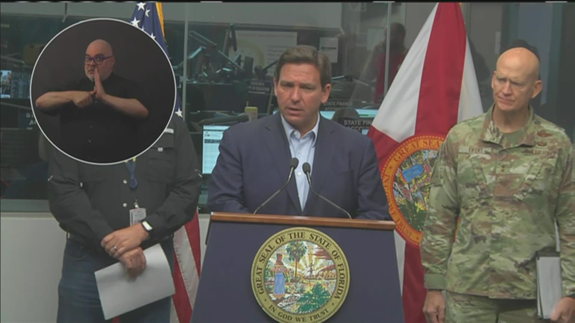 Gov. Ron DeSantis provides update on Florida preps for TS Ian after 11 ...