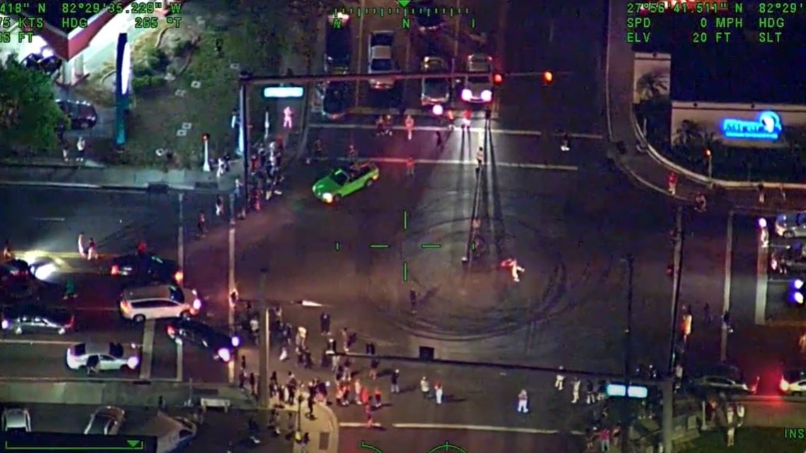 Tampa police bust Mustang driver after intersection takeover | wtsp.com