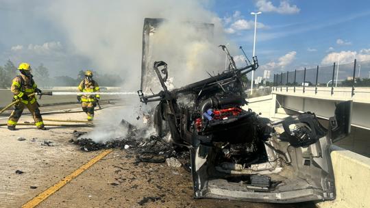 Fiery semi-truck crash in Tampa happened after driver had medical ...