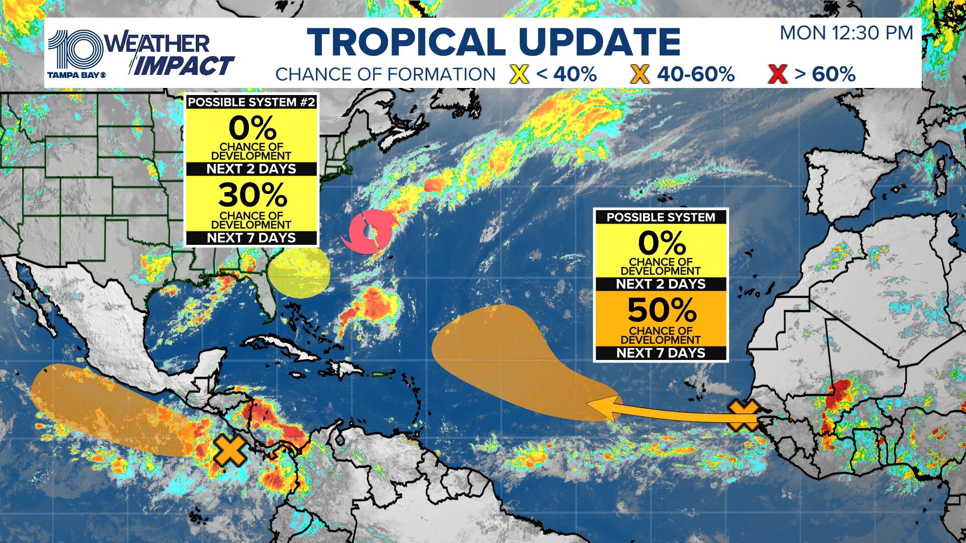 Tropics update: Tropical Storm Dexter forms, 2 other possible system ...
