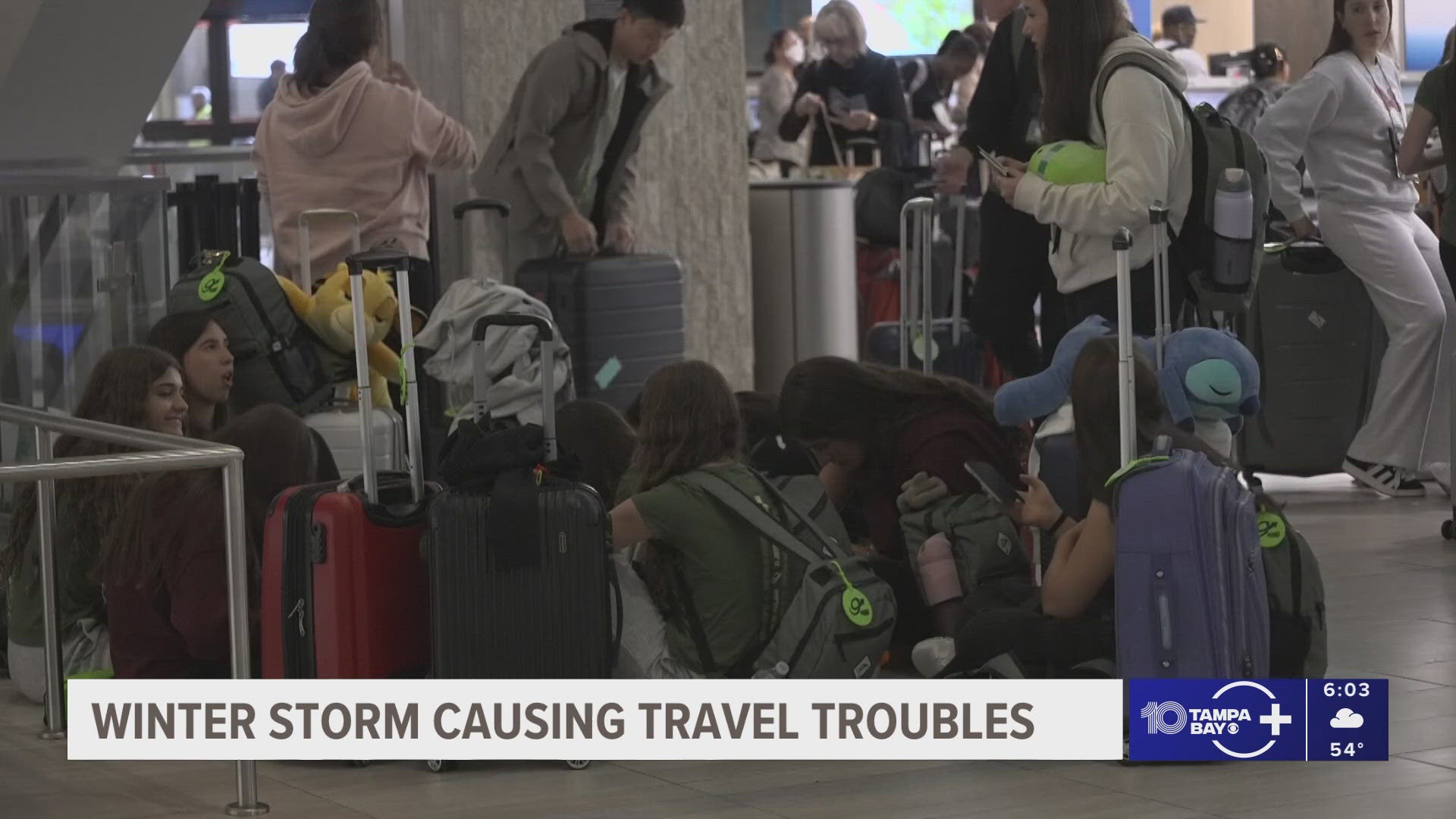 Winter storm causes delays, cancellations at Tampa International ...