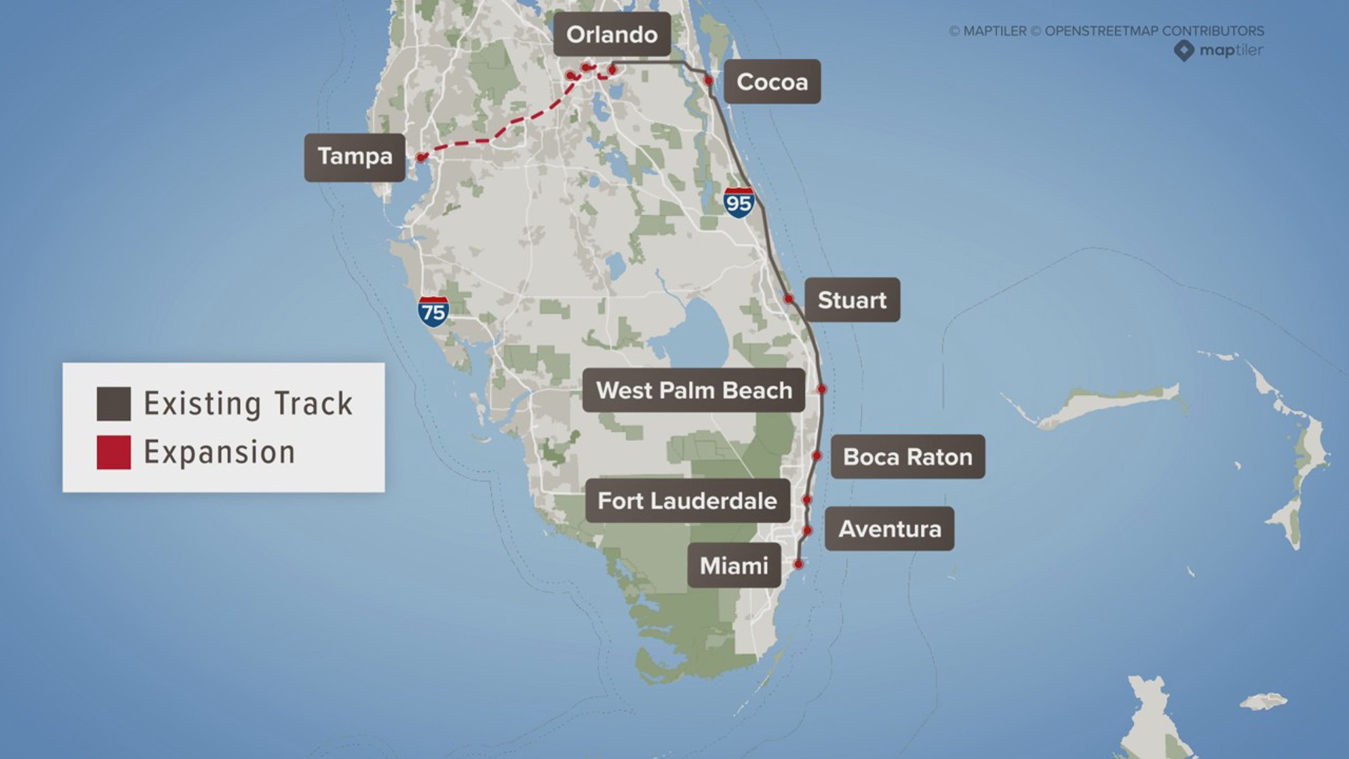 Brightline wants $400M from Florida to expand into Tampa | wtsp.com