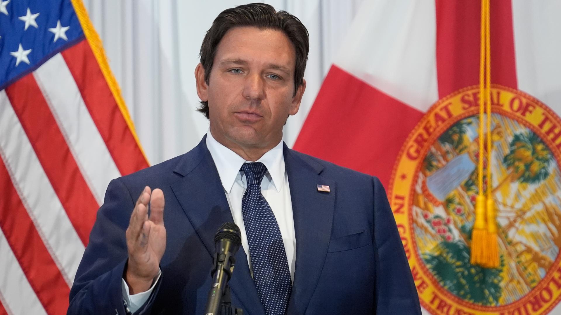 Gov. Ron DeSantis speaks at Winter Haven Police Department | wtsp.com