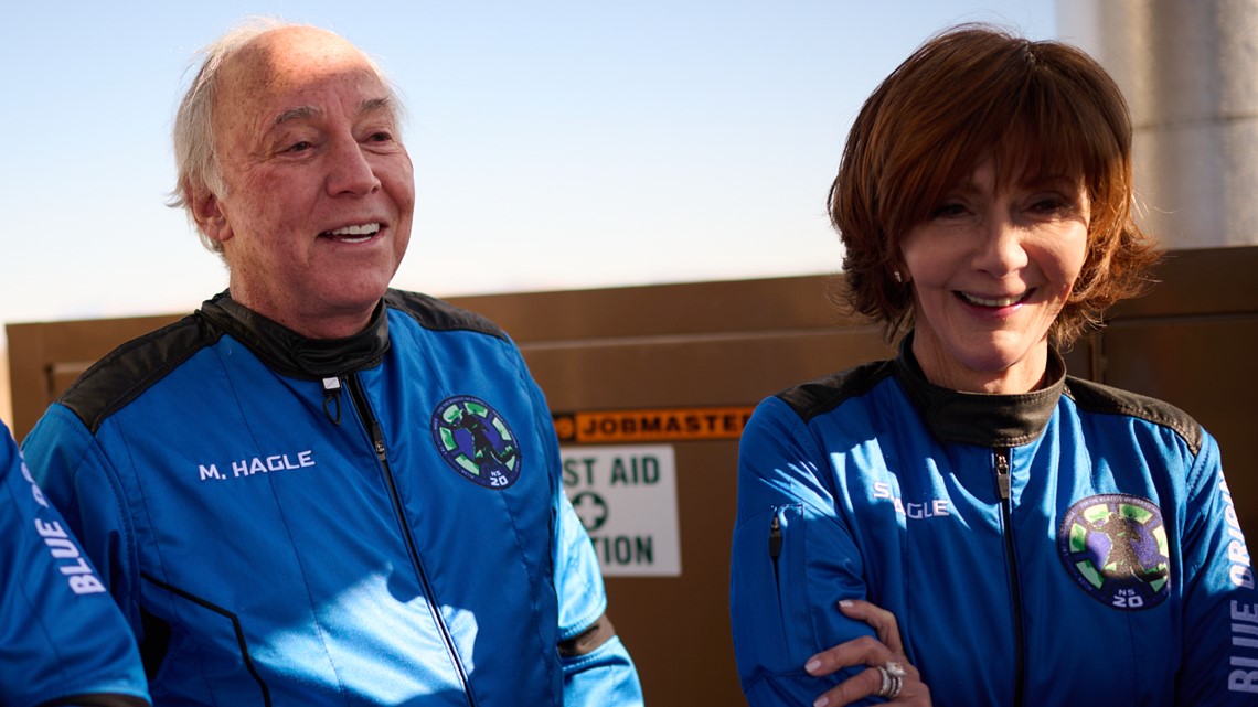 Sharon and Marc Hagel to fly on upcoming Blue Origin mission | wtsp.com